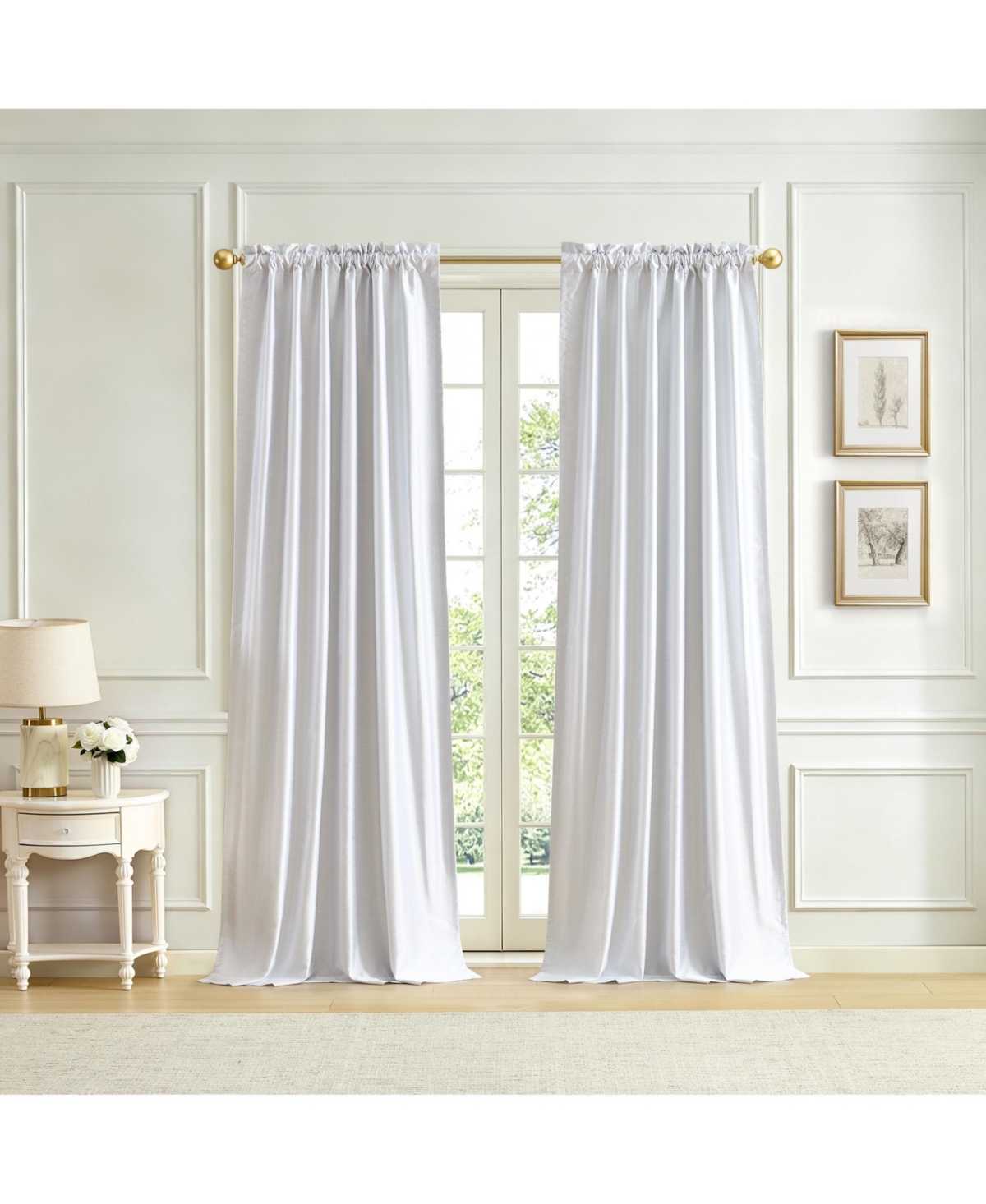 Click here for Lenox Imperial Faux Silk Blackout Back Tab/Rod Poc... prices