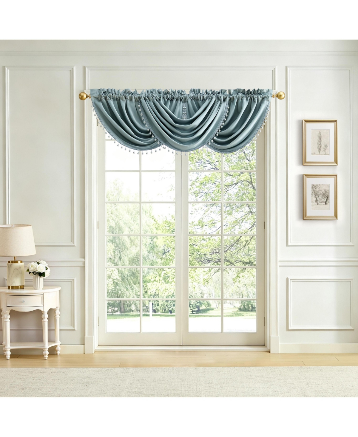 Click here for Lenox Imperial Faux Silk Waterfall Window Valance... prices