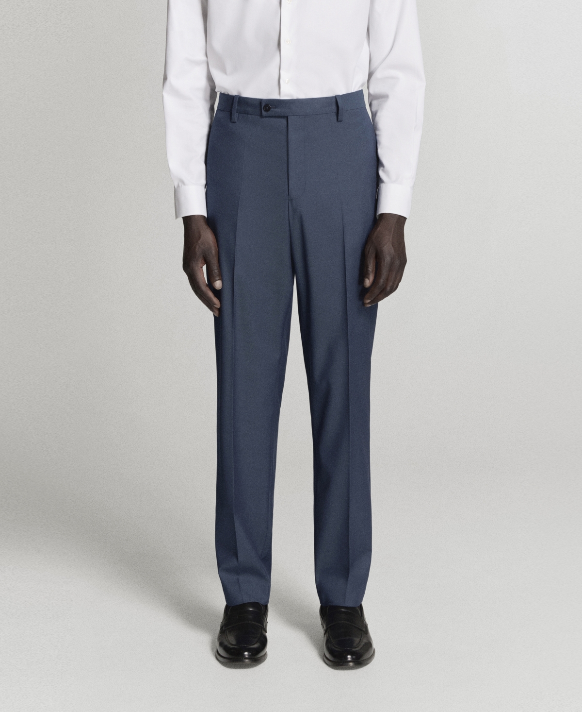 Click here for Mango Mens London Regular-Fit Suit Pants - Indigo... prices