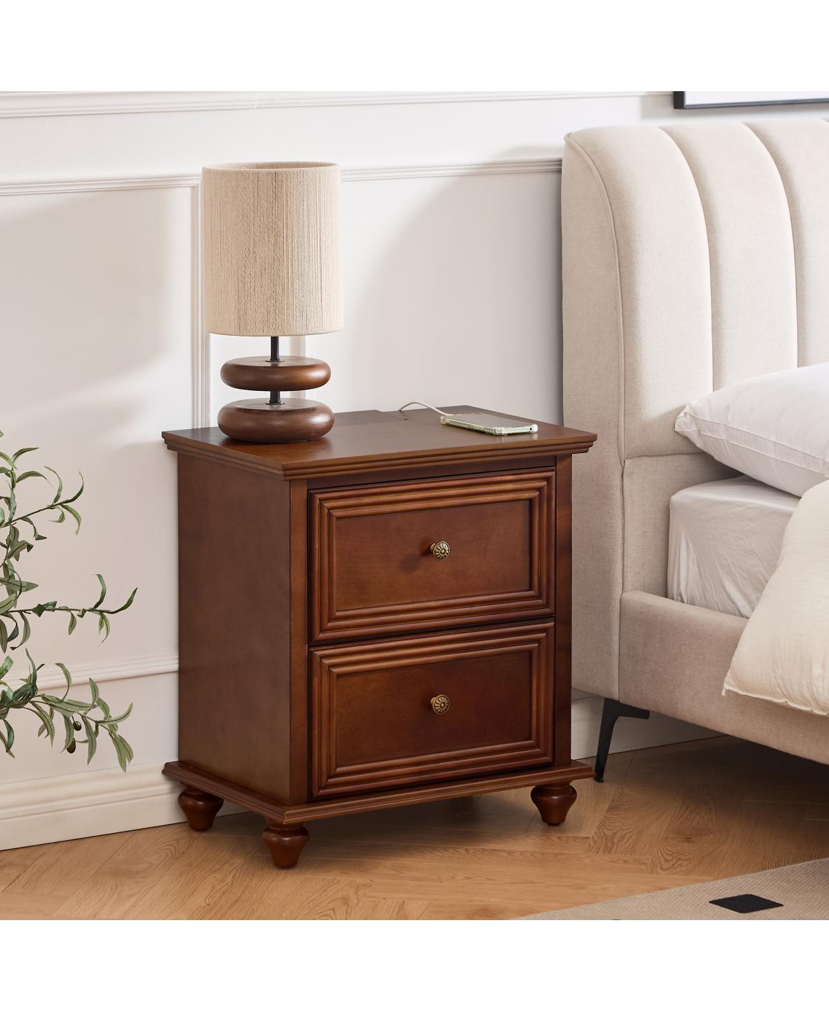 Click here for Streamdale Furniture Mid-Century Modern 2-Drawer N... prices