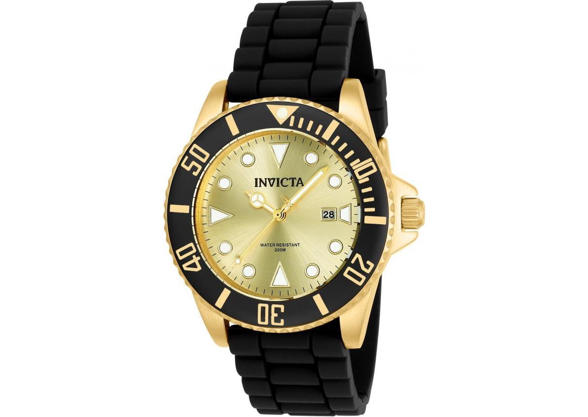 Click here for Invicta Mens 90302 Pro Diver Quartz Gold Dial Watc... prices