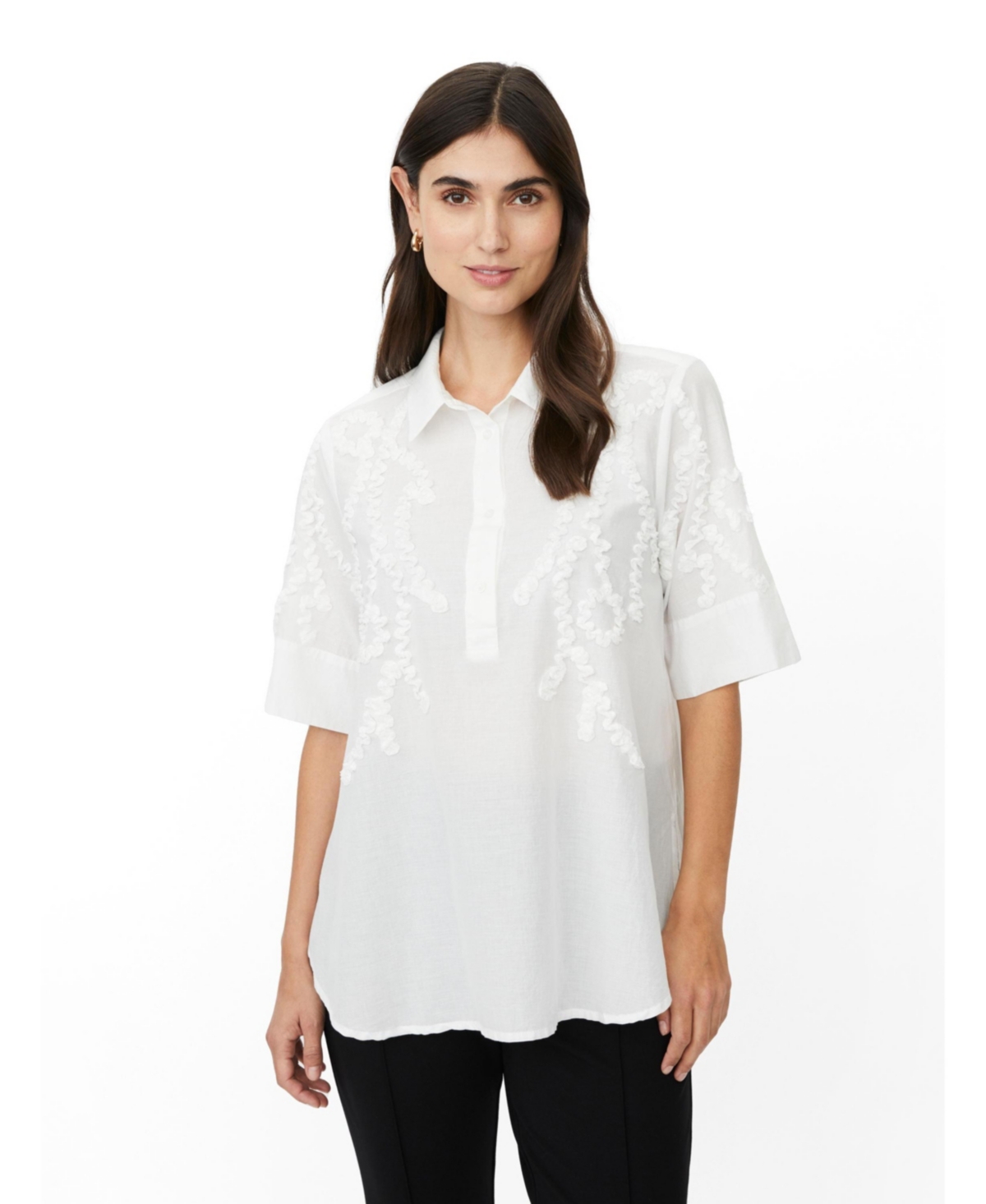 Click here for Masai Copenhagen Womens MaGinovelle Embroidered Sh... prices
