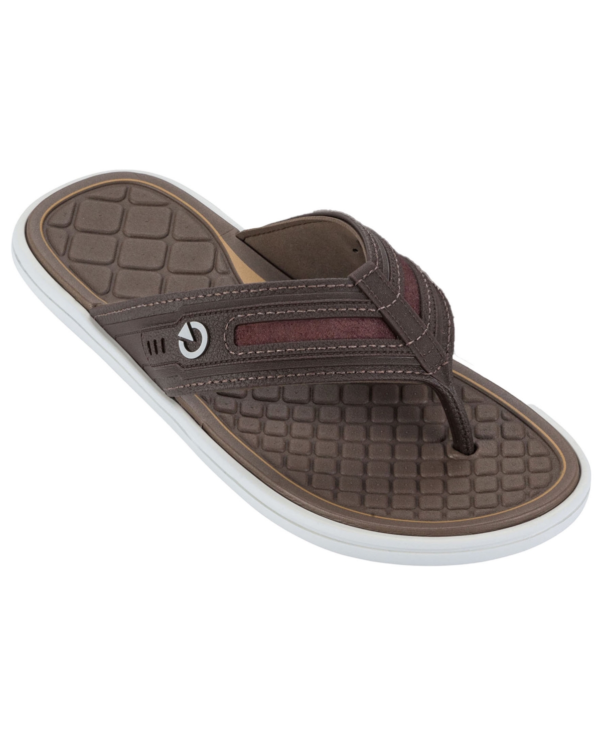 Click here for Cartago Mens Veneto Ii Thong Sandals - White/Brown prices