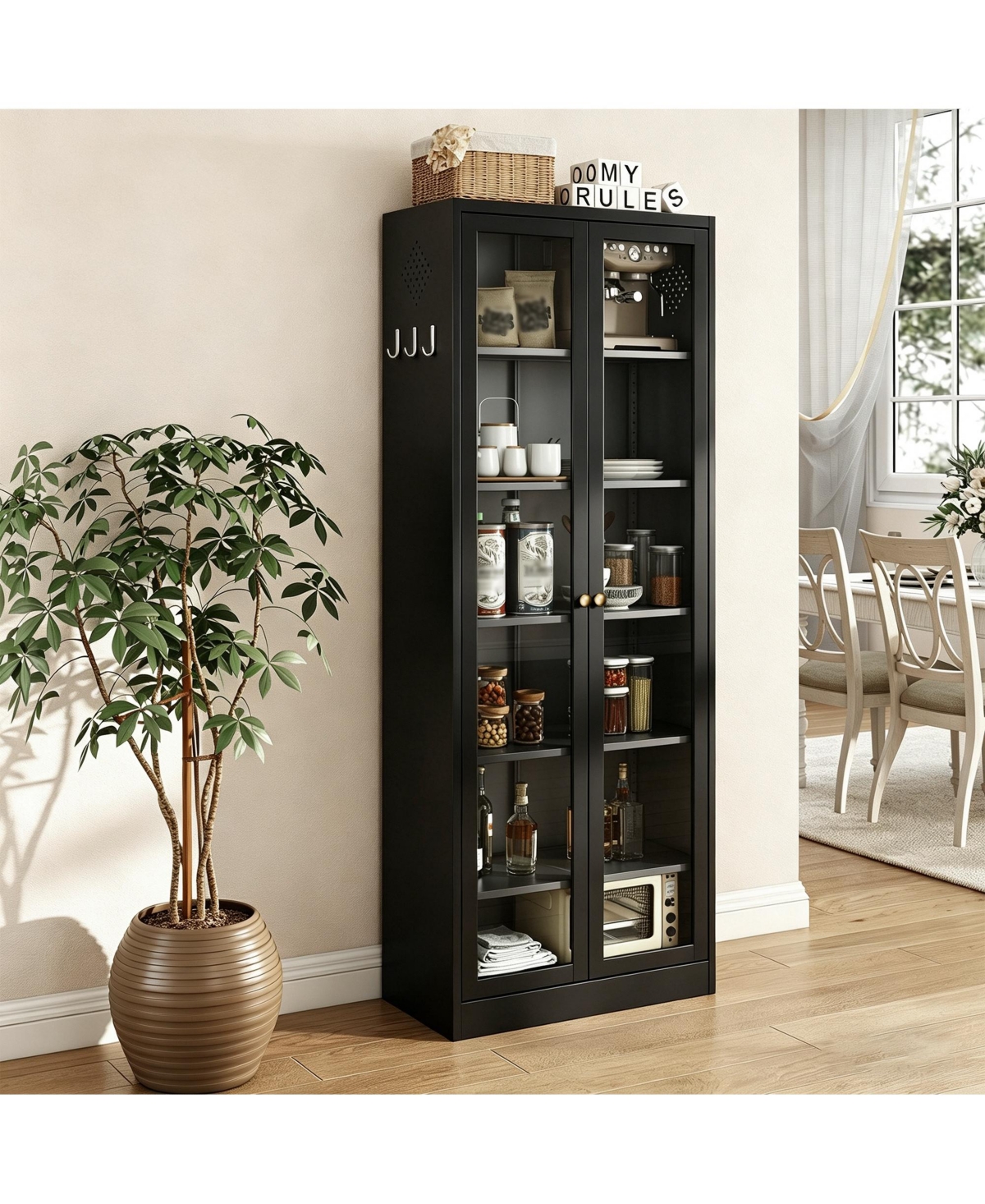 Click here for Boyel Living Storage Cabinet 72 Inch Tall 5 Shelf... prices