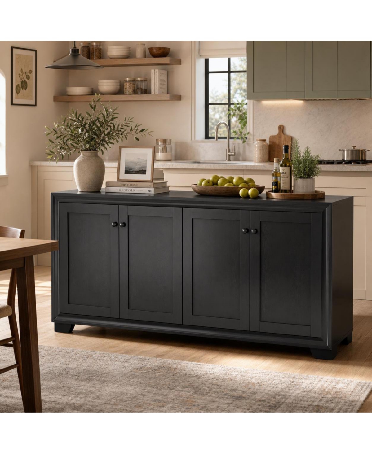 Click here for homfan 60 Buffet Cabinet â 4-Door Sideboard with... prices