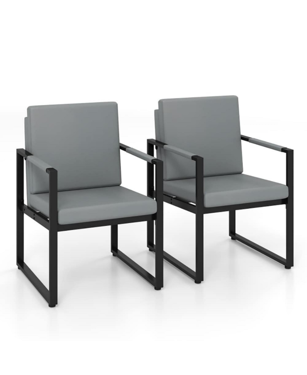 Click here for Yiortwo Set of 2 Outdoor Lounge Chairs with Cushio... prices