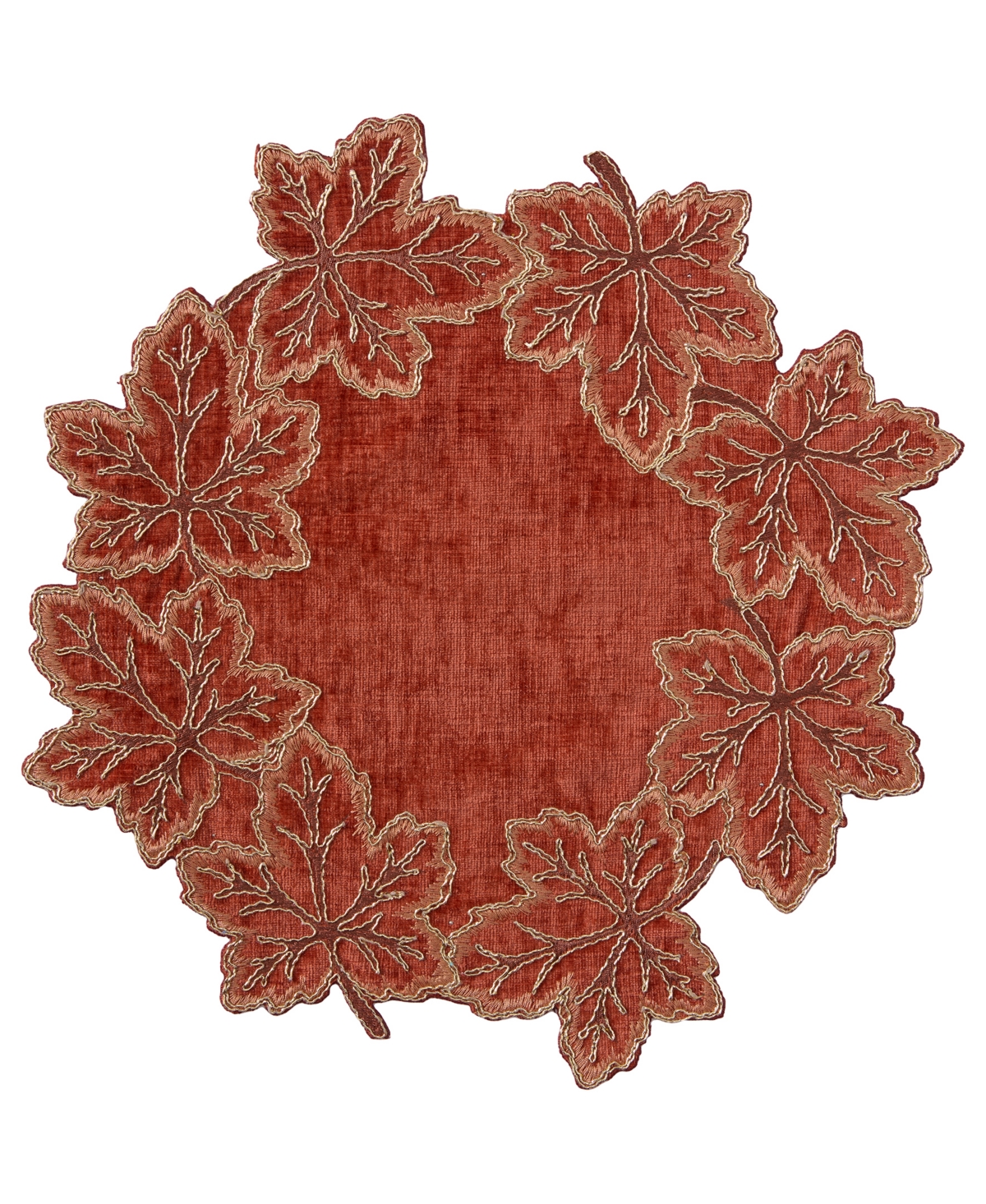 Click here for Lenox Lurex Leaves Velvet Round Placemat  15 x 15... prices