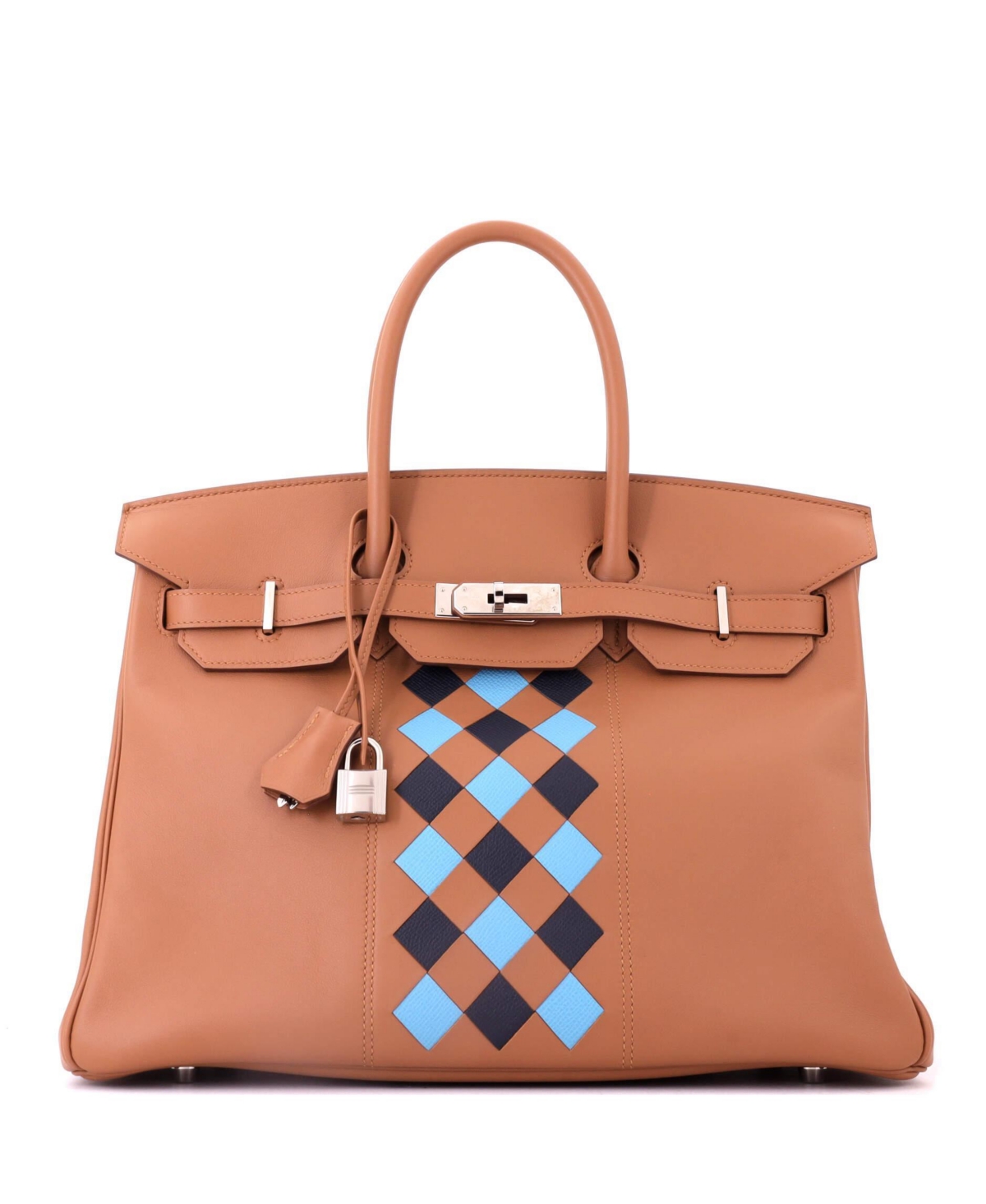 Click here for Pre-Owned Hermes Birkin 35 Handbag Tressage Brown... prices