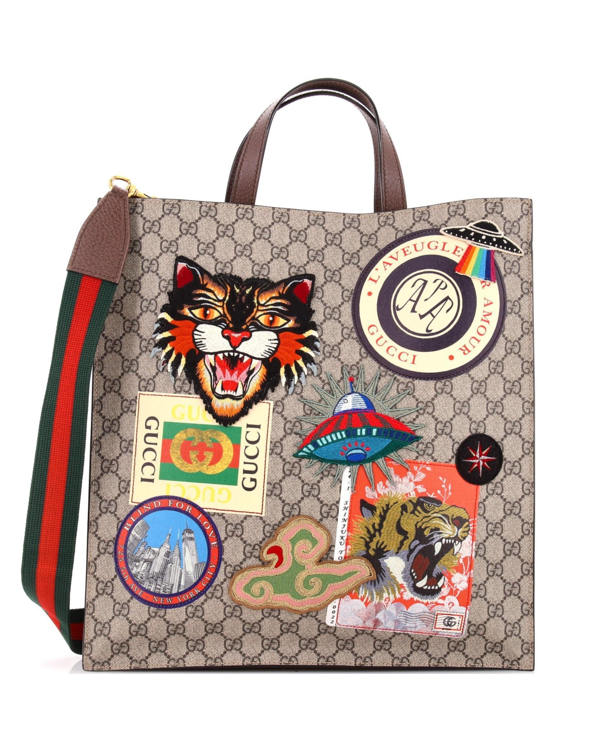 Click here for Pre-Owned Gucci North South Courrier Convertible S... prices