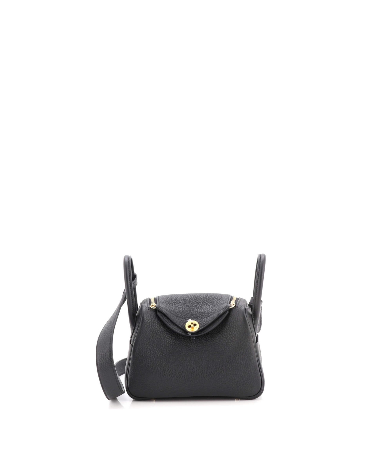 Click here for Pre-Owned Hermes Mini Lindy Bag Clemence - Black prices