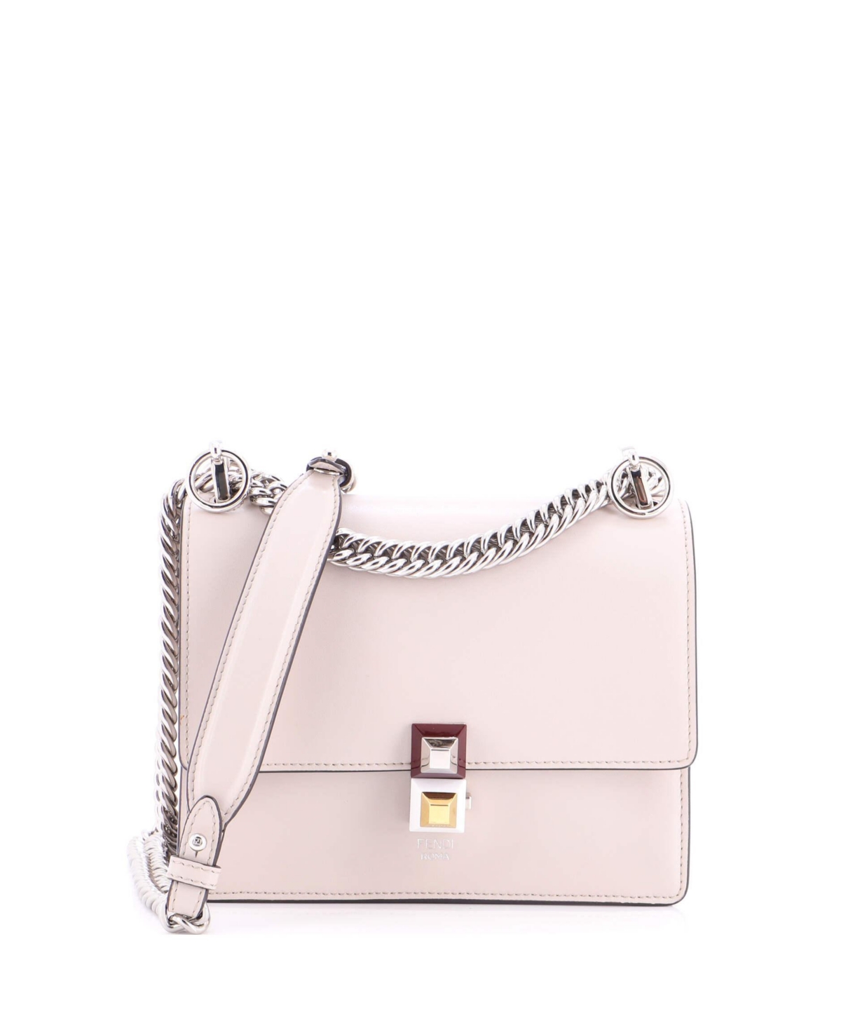 Click here for Pre-Owned Fendi Small Kan I Bag Leather - Natural prices