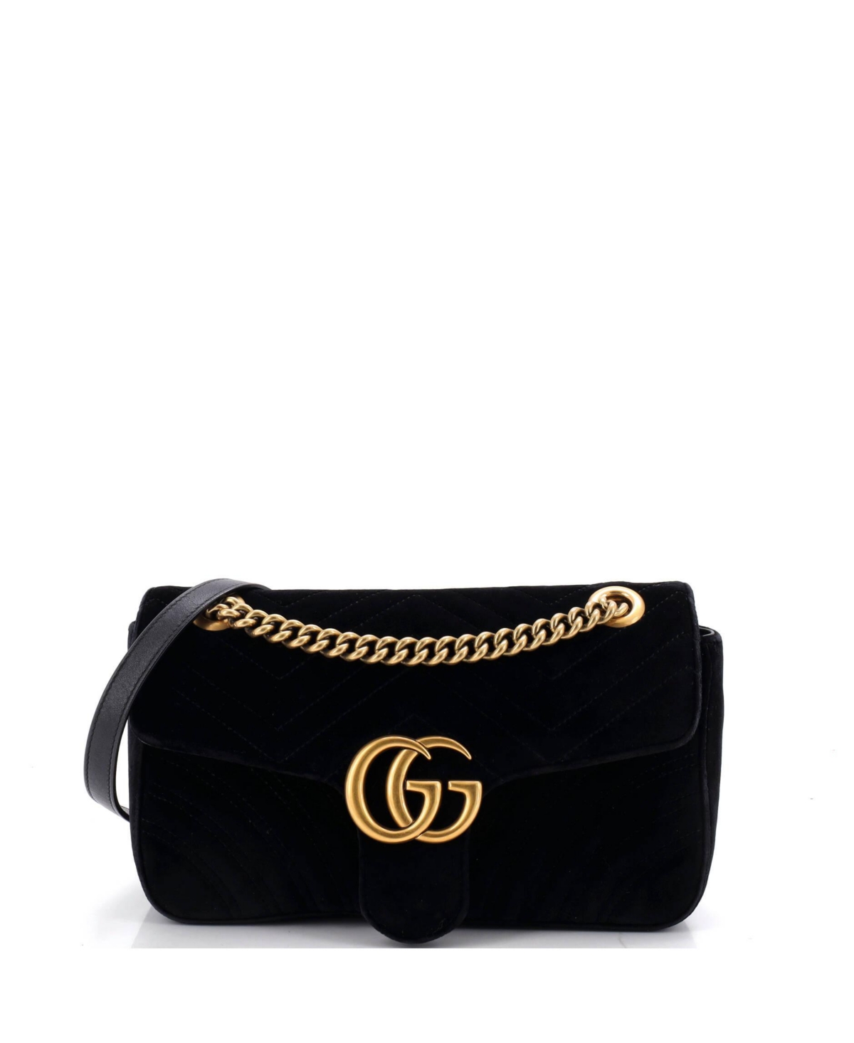 Click here for Pre-Owned Gucci Small Gg Marmont Flap Bag Matelass... prices