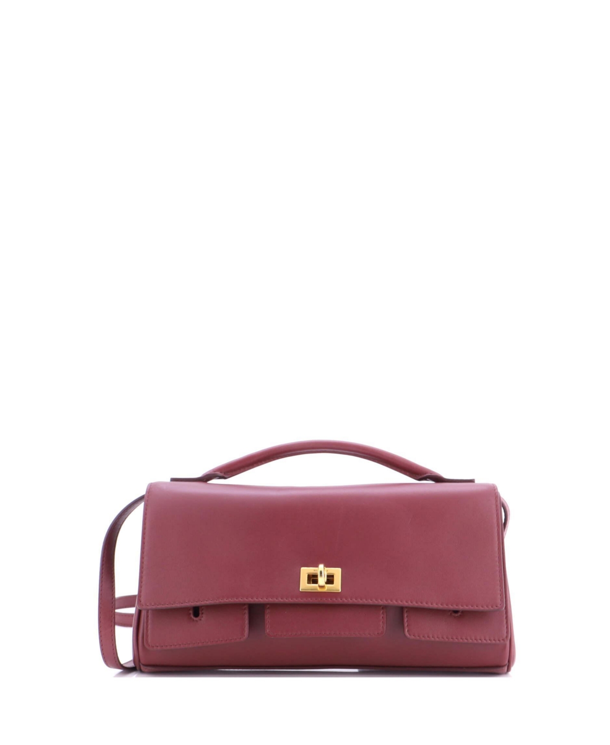 Click here for Pre-Owned Balenciaga Bel Air Top Handle Flap Leath... prices