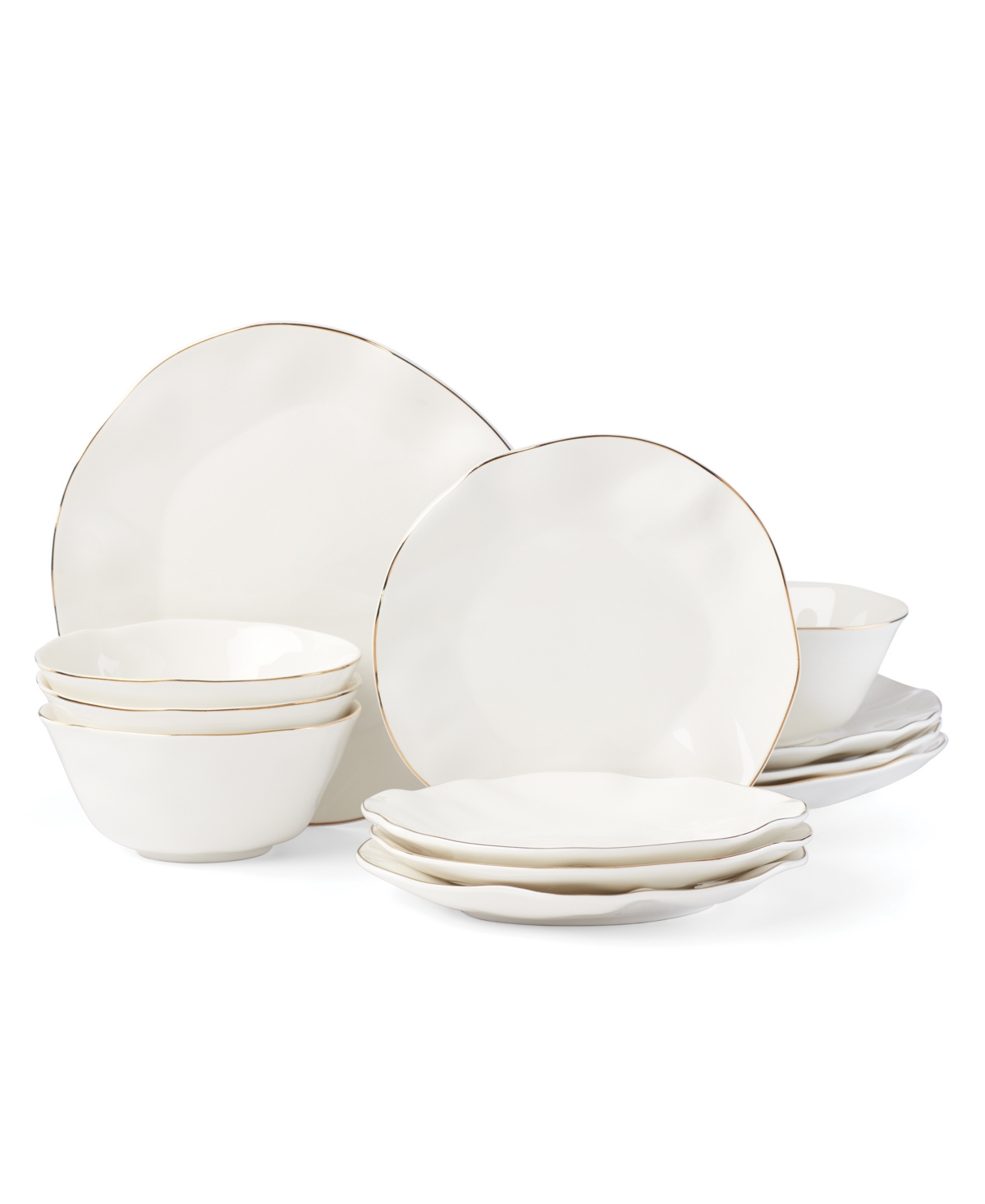 Click here for Lenox Blue Bay White 12-Piece Dinnerware Set  Serv... prices