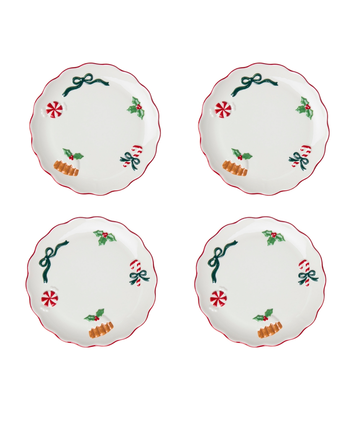 Click here for Haven Merry Sweets Salad Plates  Set of 4  Exclusi... prices