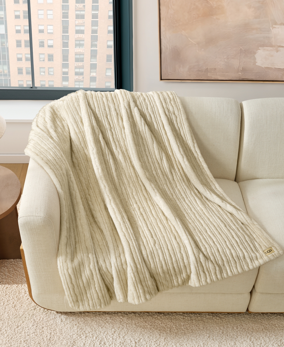 Click here for Ugg Jennis Throw  50 x 70 - Mustard Seed prices