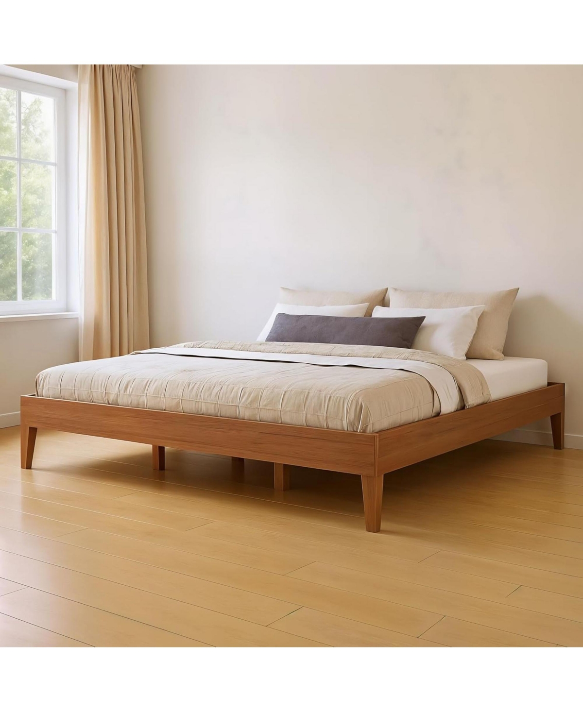 Click here for Grain & Grove Oak Embossed Bear Platform Bed - Pec... prices