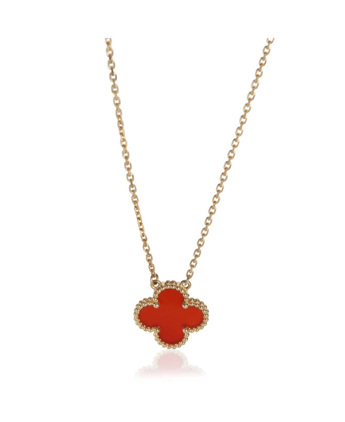 Click here for Pre-Owned Van Cleef & Arpels Yellow Gold Carnelian... prices