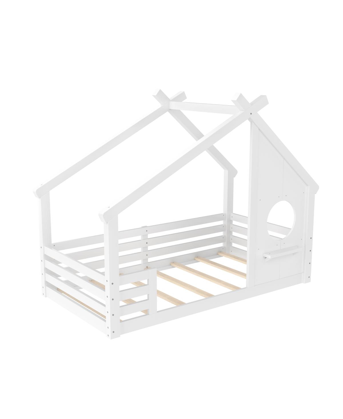 Click here for Streamdale Furniture House Floor Bed with Shelf an... prices