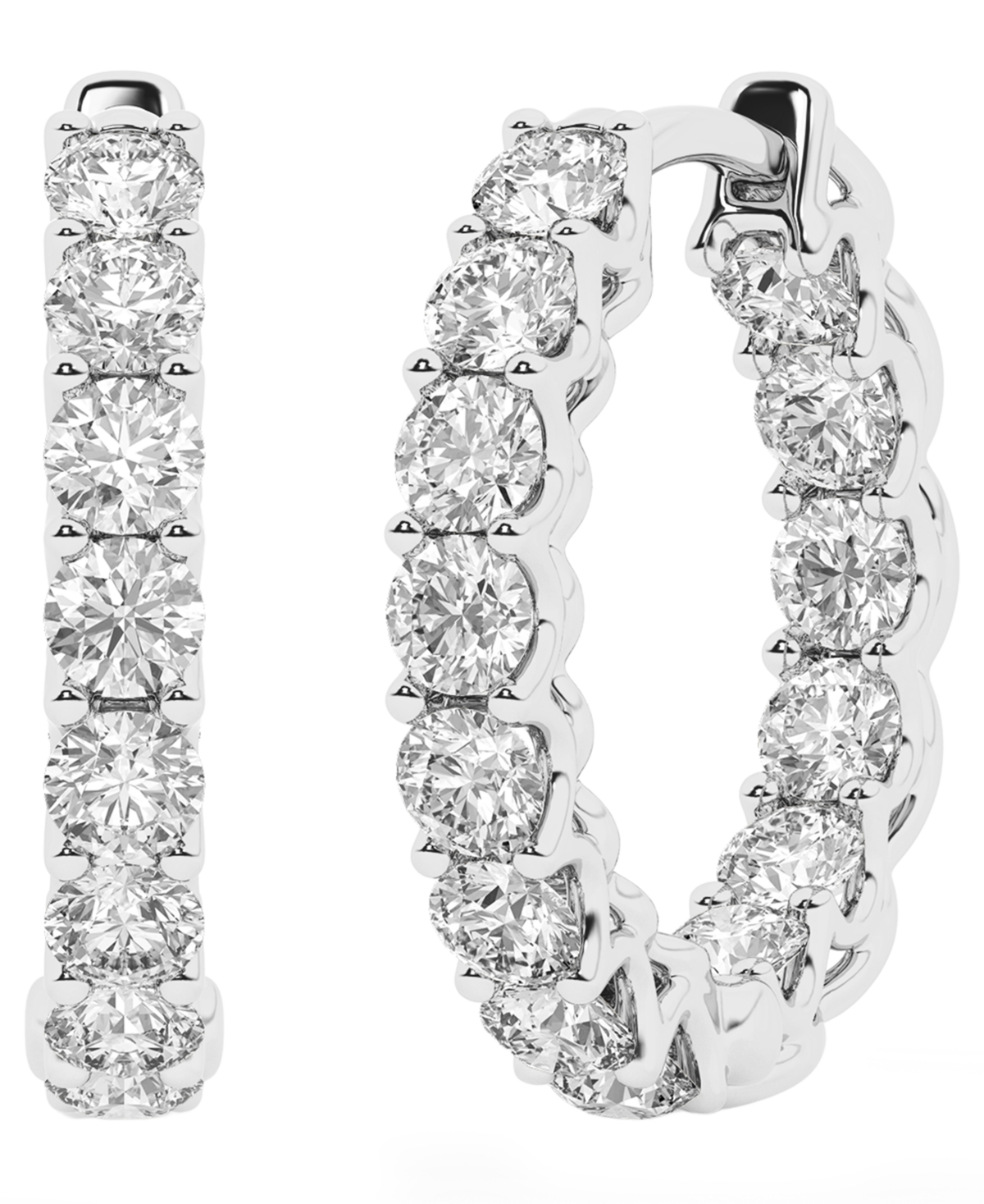 Click here for Forever Grown Diamonds Lab-Grown Diamond Hoop Earr... prices