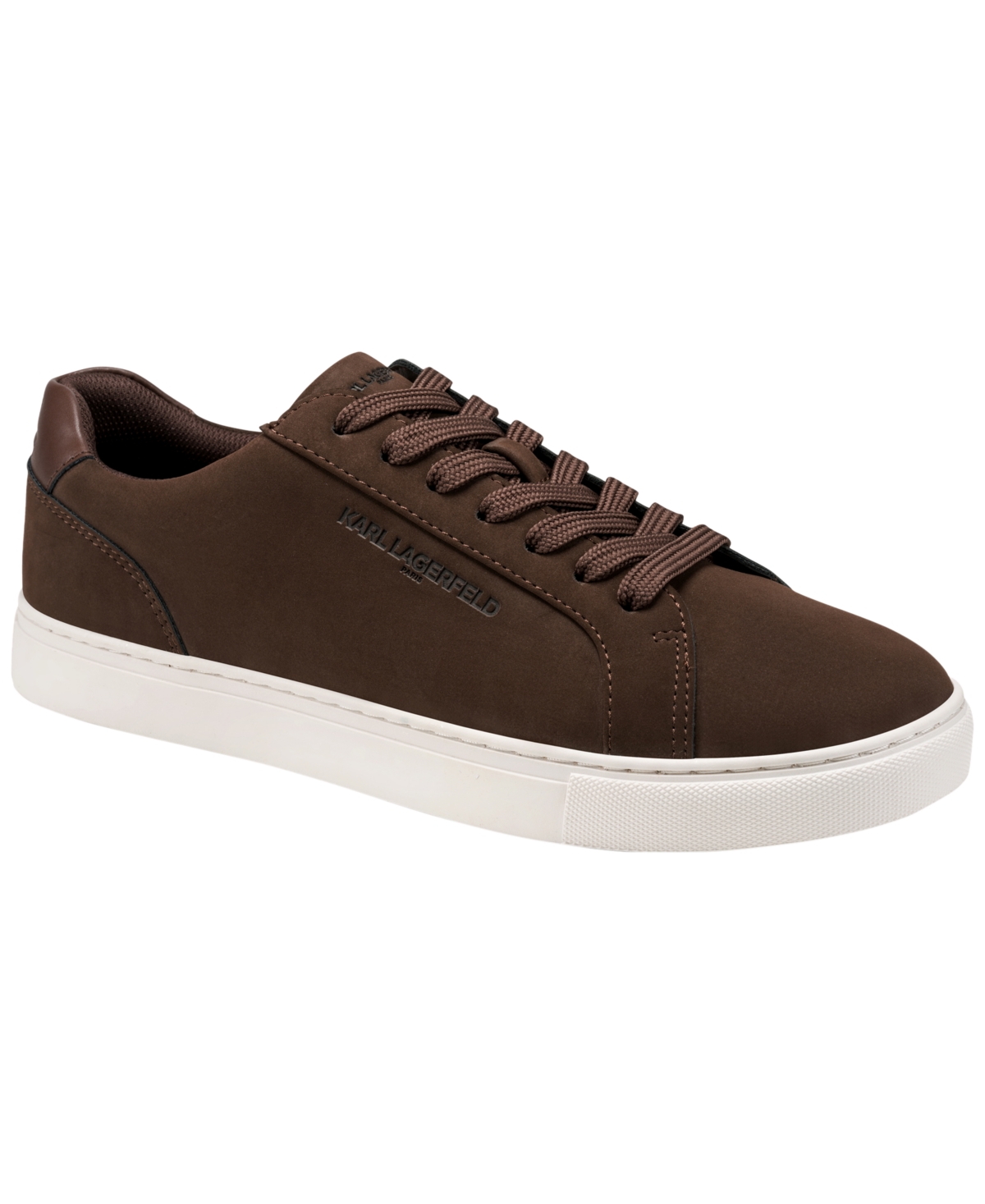 Click here for Karl Lagerfeld Paris Mens Court Sneakers - Brown prices