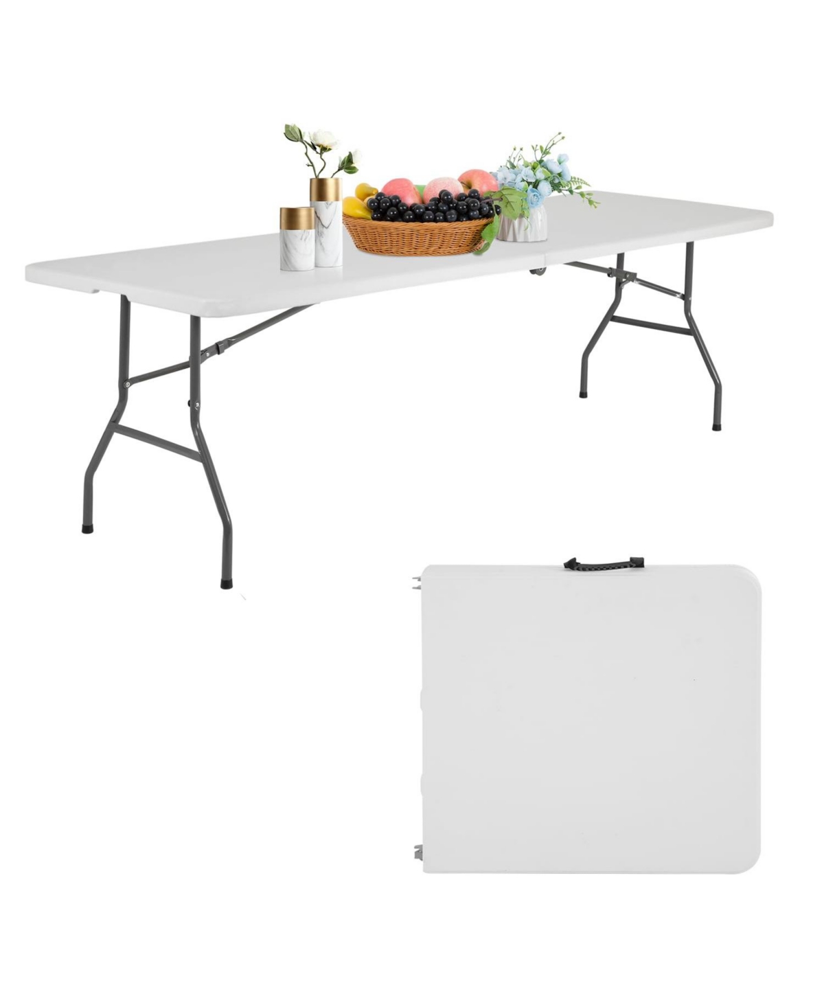 Click here for Aofar 8 Feet Folding Table Portable Plastic Steel... prices