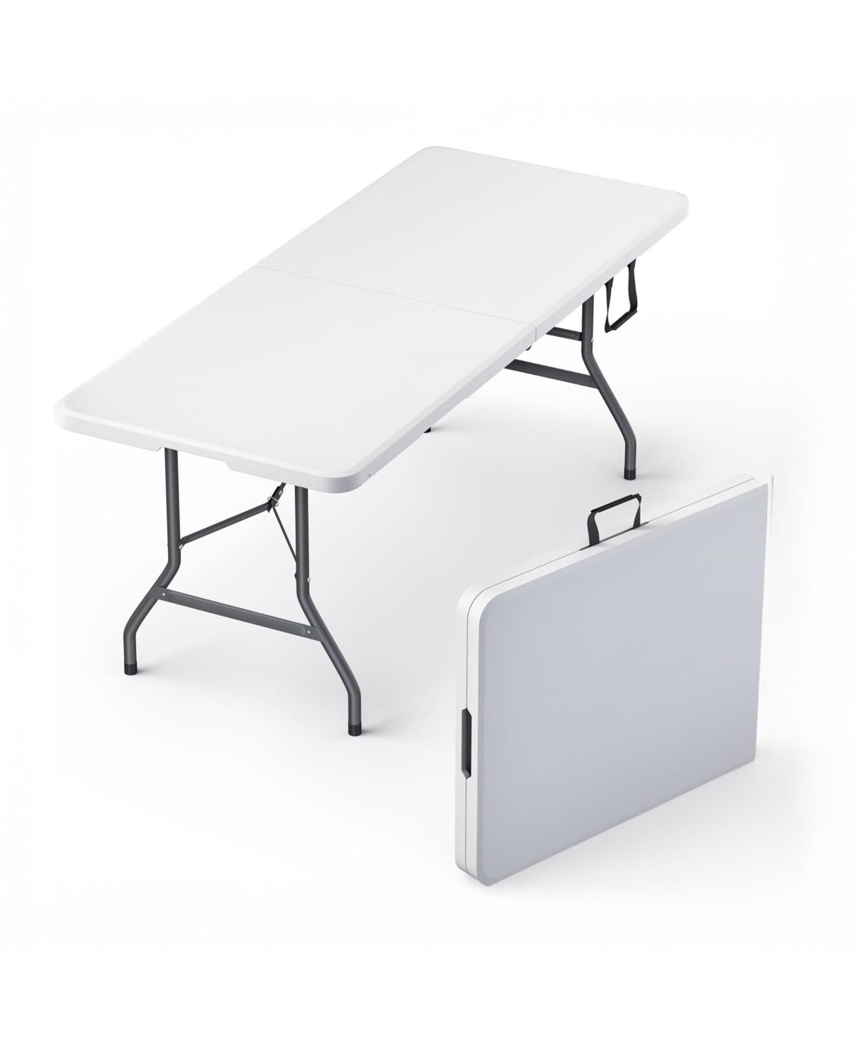 Click here for Aofar 6 Feet Folding Table Steel Portable Heavy Du... prices