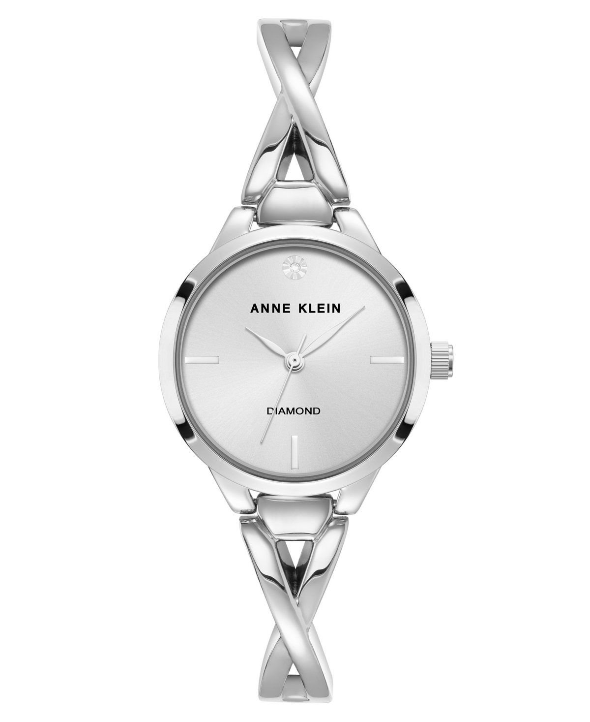 Click here for Anne Klein Womens Quartz Round Silver-Tone Alloy M... prices