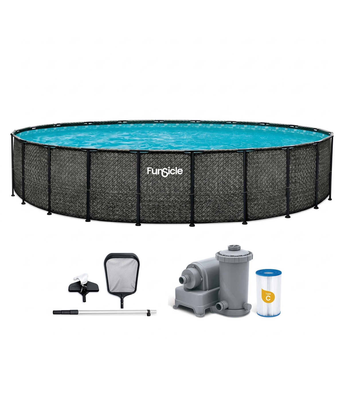 Click here for Funsicle 22 x 52 Oasis Designer Round Above Ground... prices