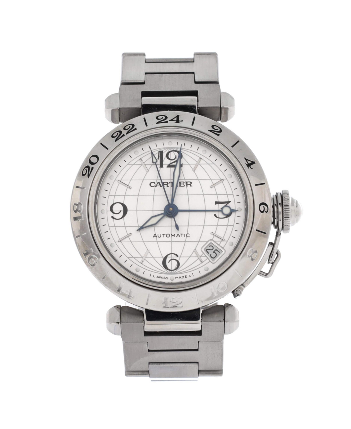 Click here for Pre-Owned Cartier Pasha C Gmt Automatic Watch in S... prices