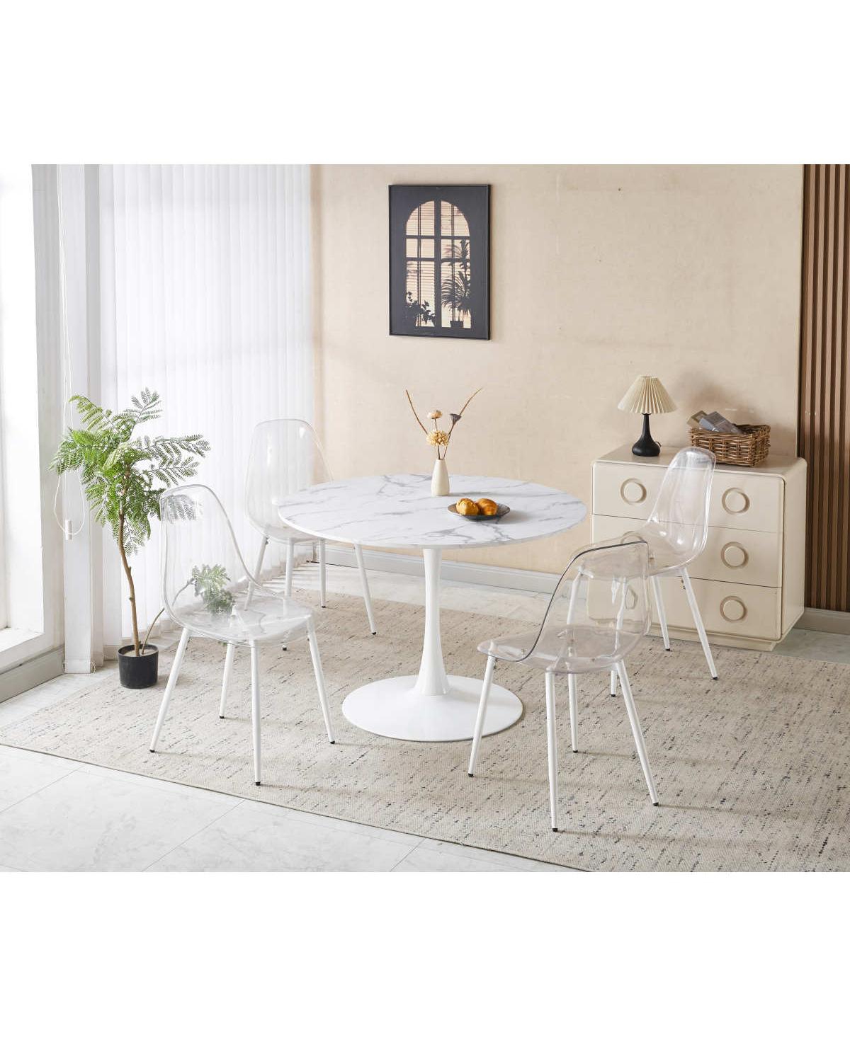 Click here for Streamdale Furniture 5-Piece Round Marble-Patterne... prices