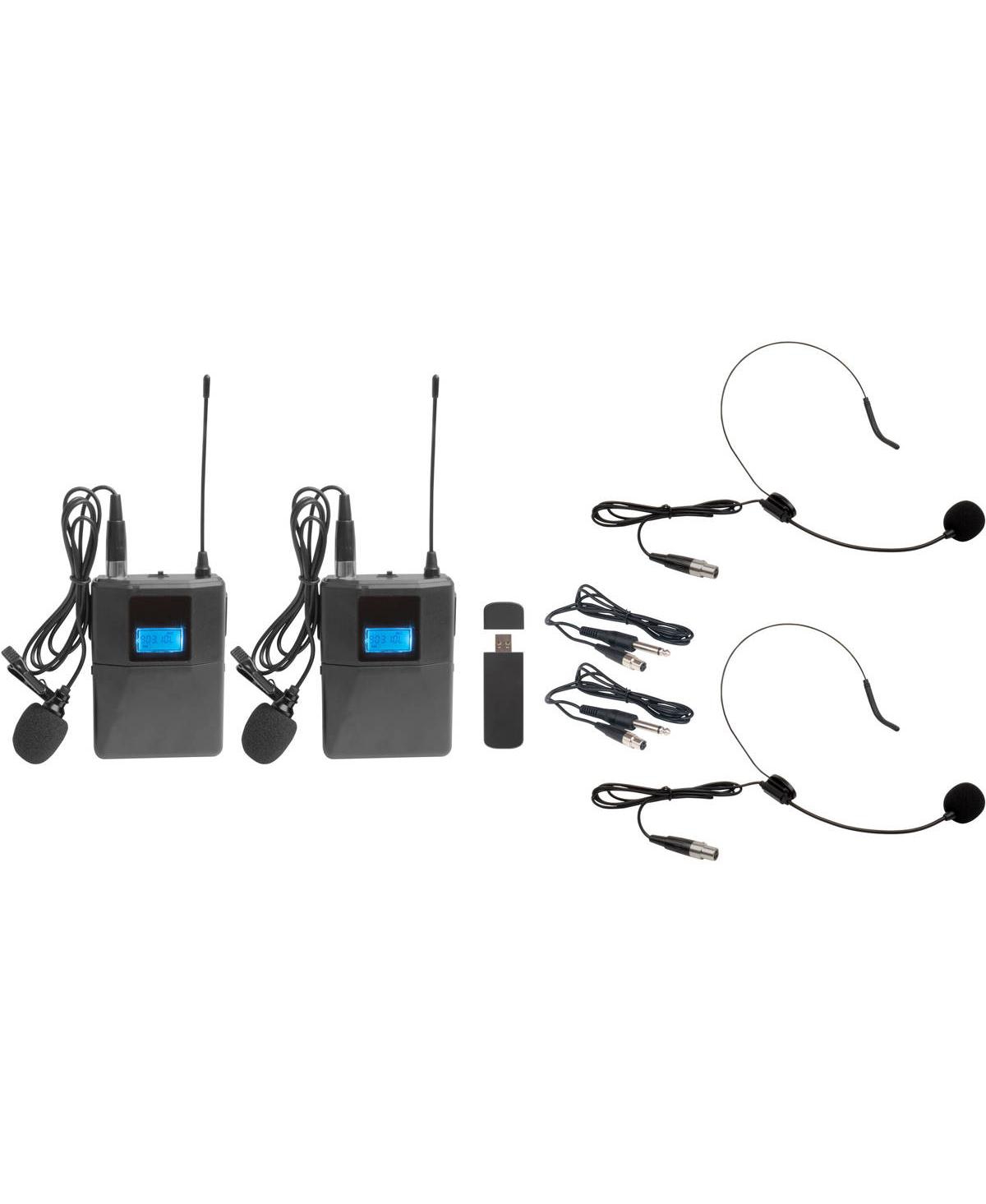 VocoPro USB-CAST Dual Wireless USB Body Pack Microphone System