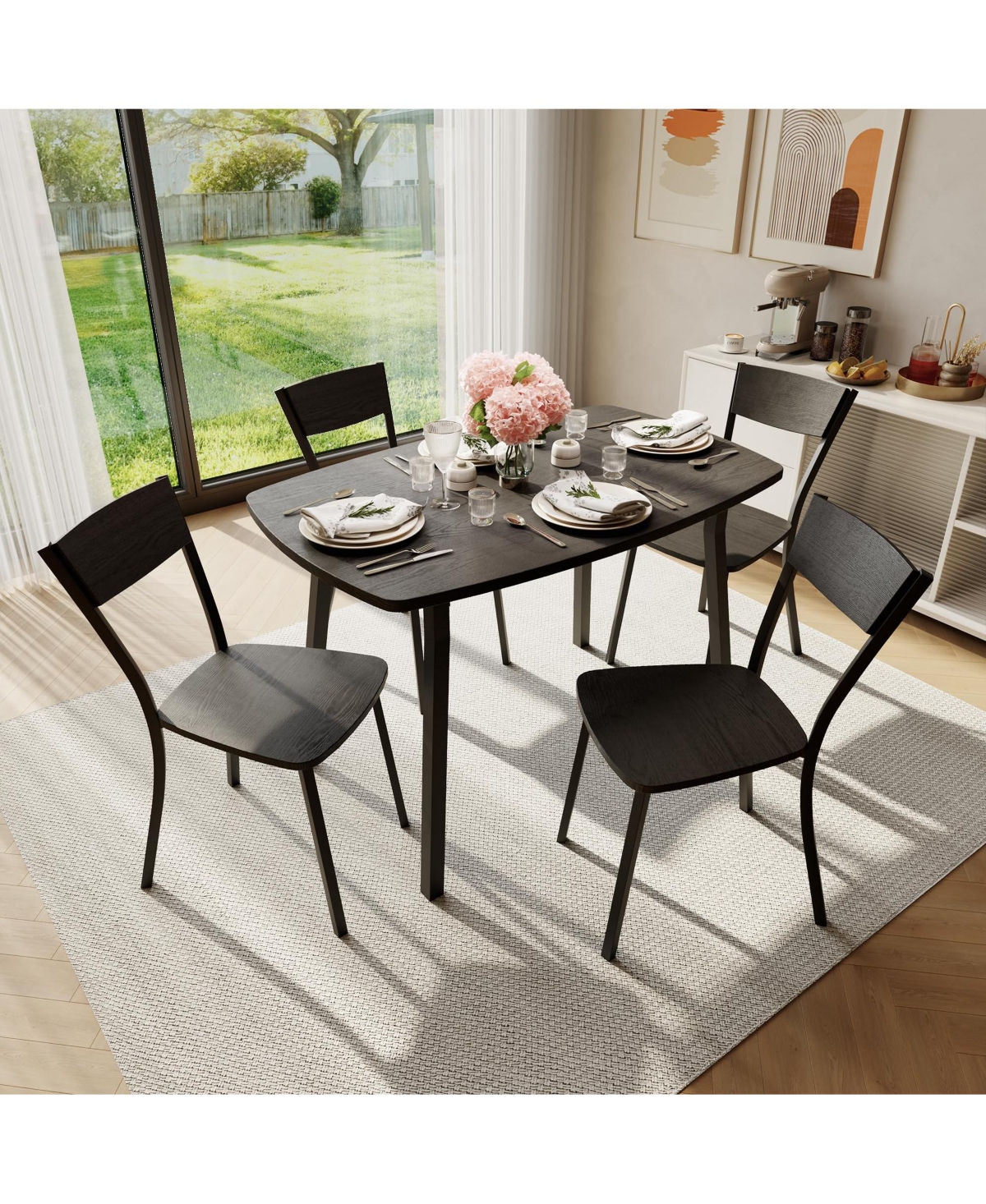 Click here for homfan 5 Dining Table Set  43 Inch Kitchen Table a... prices