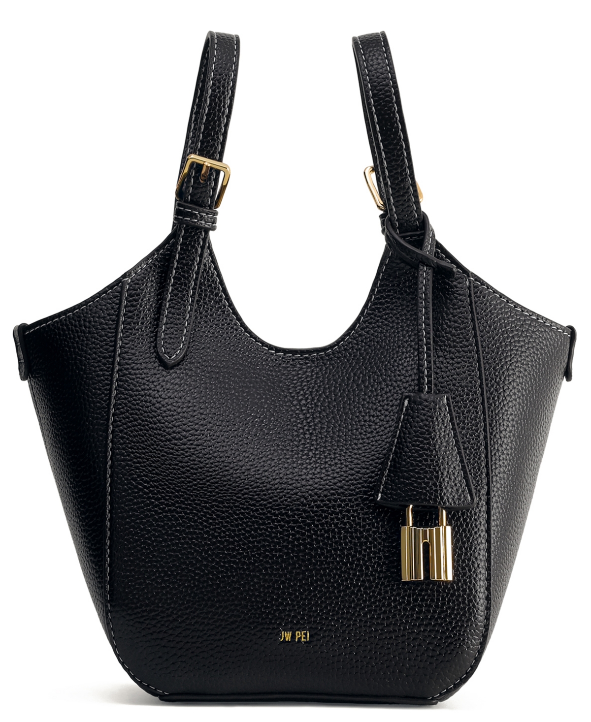 Click here for Jw Pei Ines Padlock Mini Lychee Pattern Tote Handb... prices