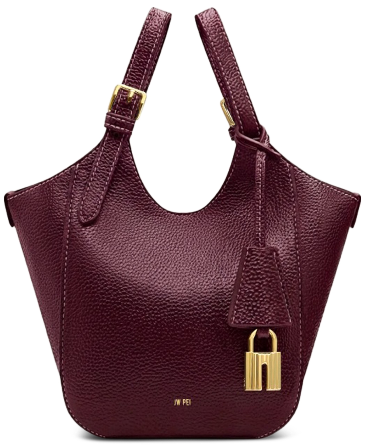Click here for Jw Pei Ines Padlock Mini Lychee Pattern Tote Handb... prices