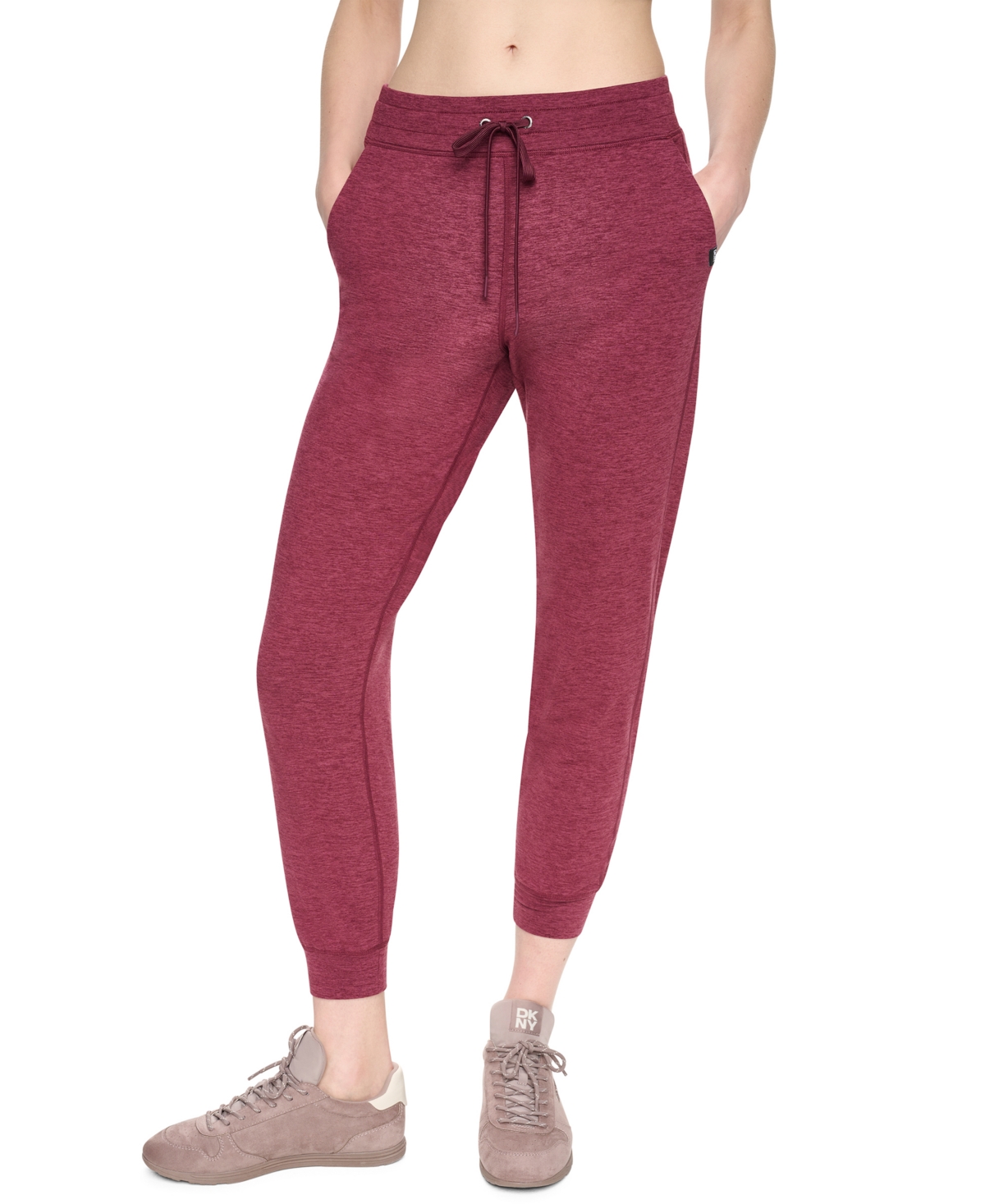 Click here for Dkny Womens Mid-Rise Wide Leg Pants - Claret Space... prices