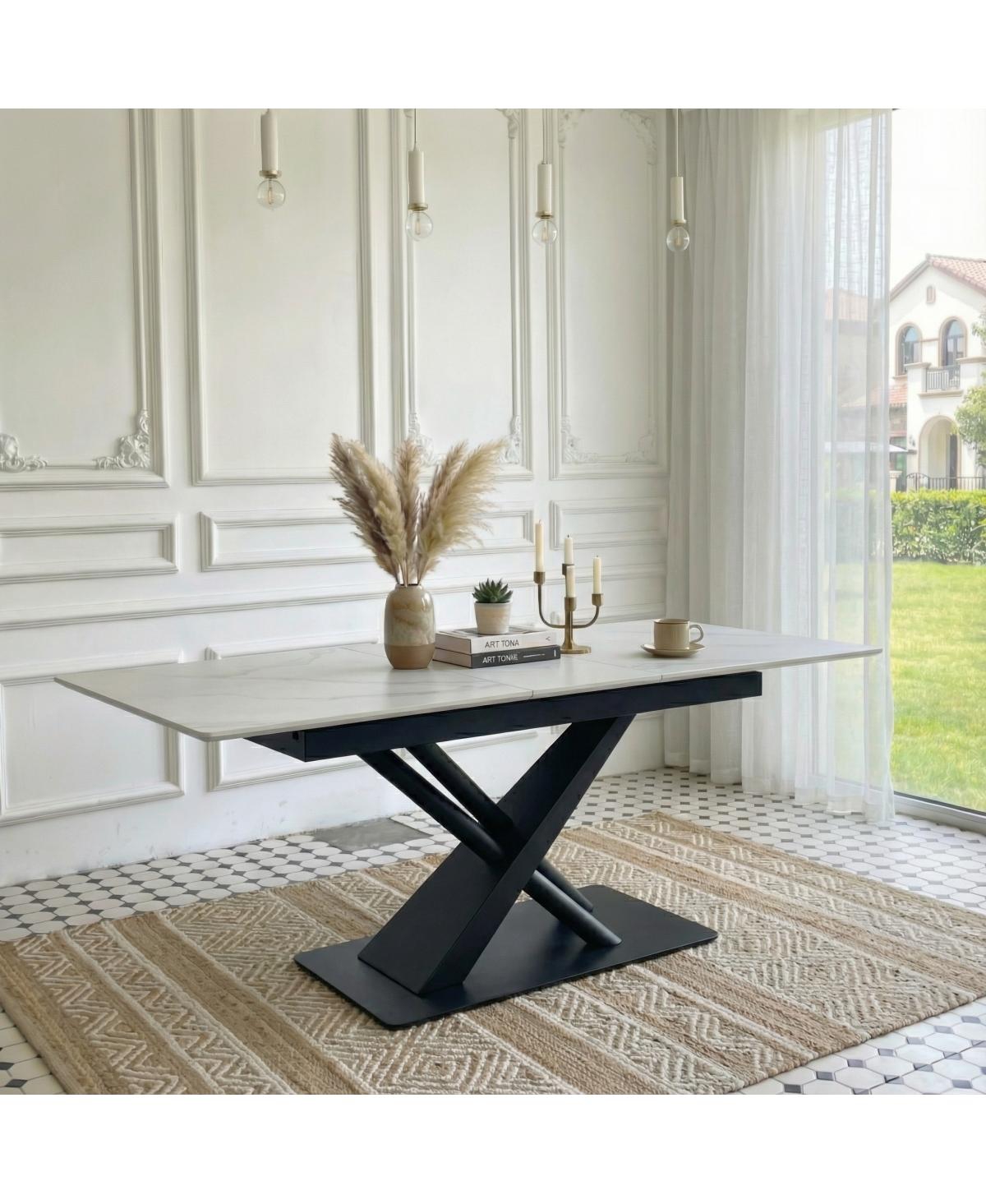 Click here for Streamdale Furniture Modern Dining Table with Marb... prices