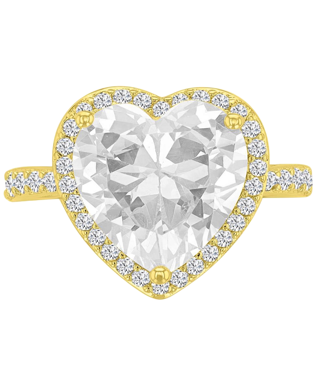 Click here for Macys 14k Gold-Plated Heart Classic Bridal Ring -... prices