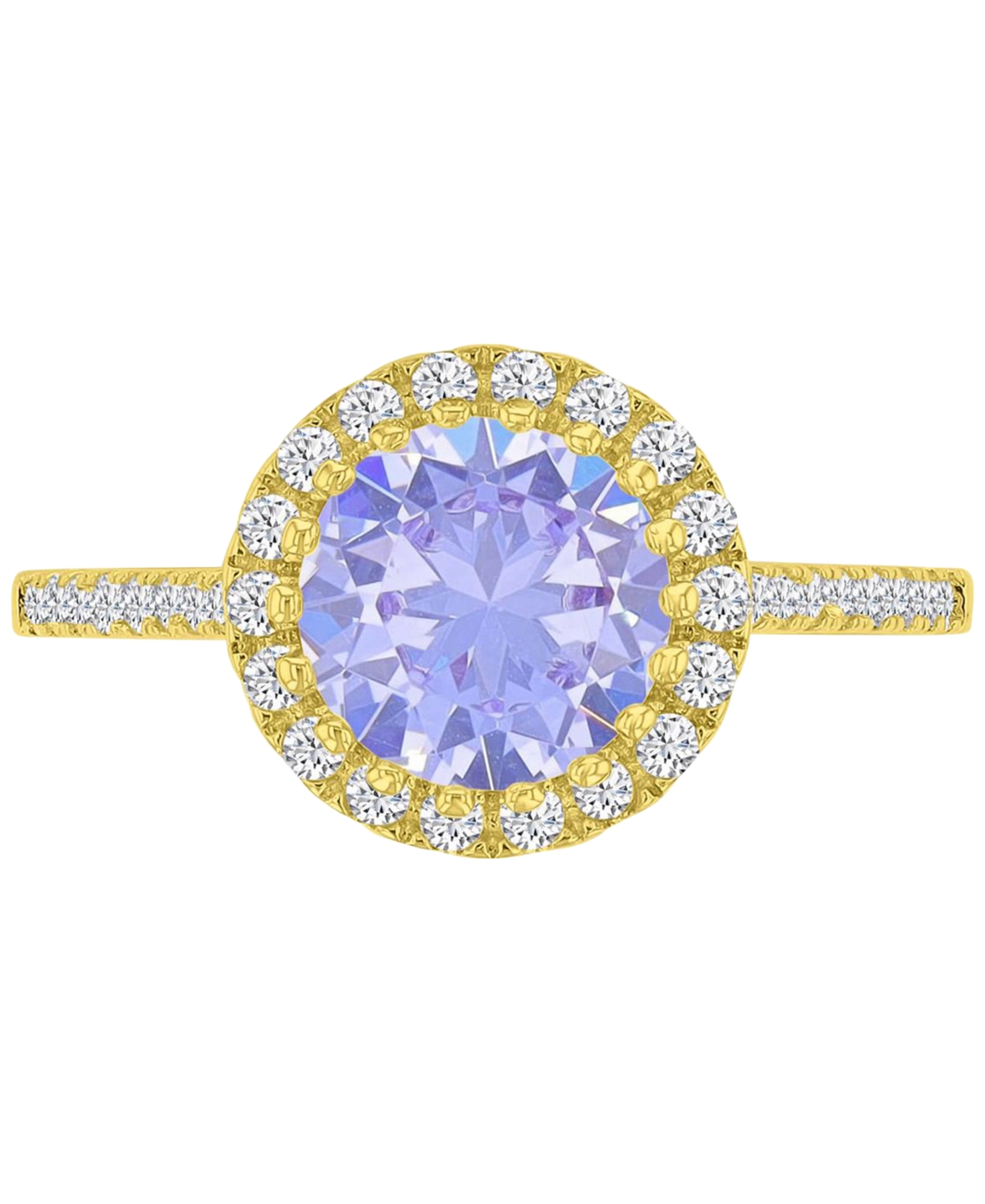 Click here for Macys 14k Gold-Plated Lavender Elegant Bridal Ring... prices