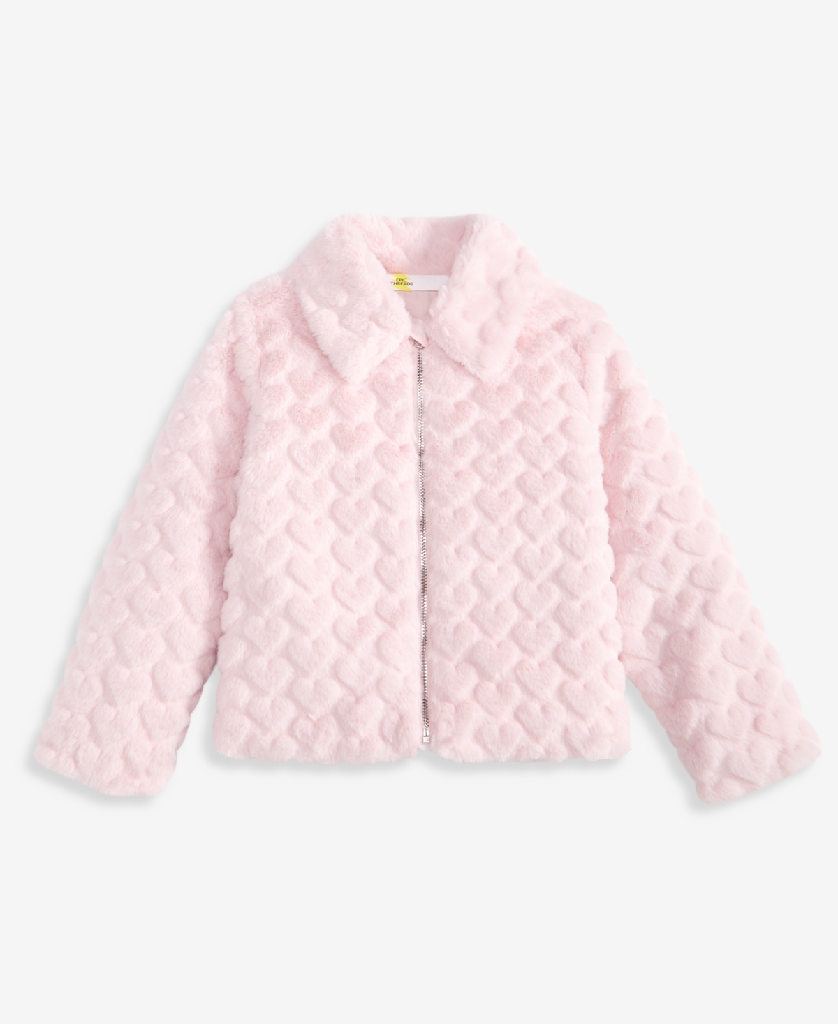 Click here for Epic Threads Toddler Girls 12M-5T Heart Faux-Fur J... prices