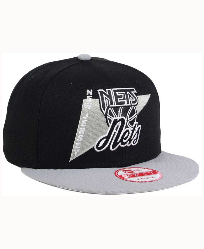 New Era New Jersey Nets HWC Logo Stacker 9FIFTY Snapback Cap - Macy's