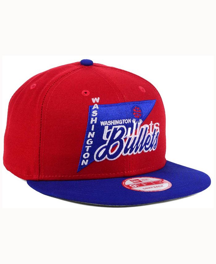 New Era Washington Bullets HWC Logo Stacker 9FIFTY Snapback Cap - Macy's