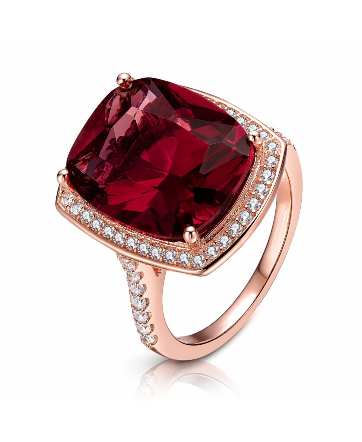 Click here for Sterling Silver Red Cubic Zirconia Statement Ring... prices