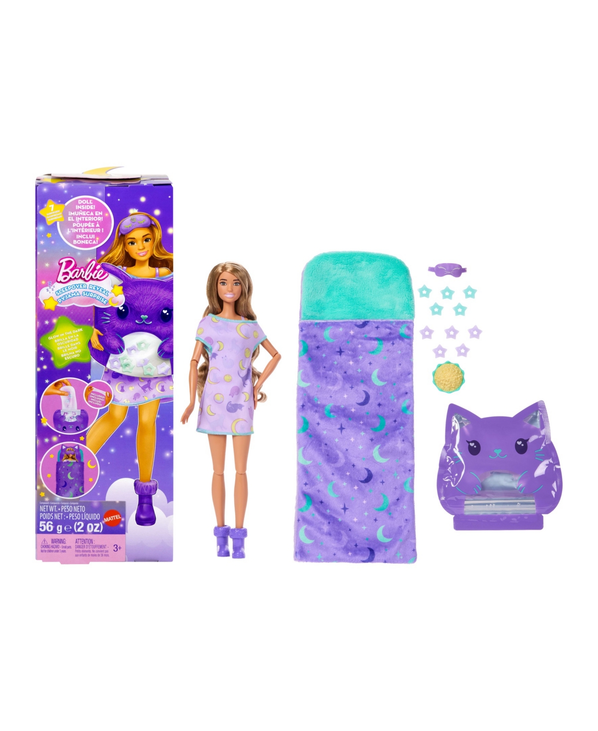 Click here for Barbie Party Unboxed Sleepover Reveal Series Glow-... prices
