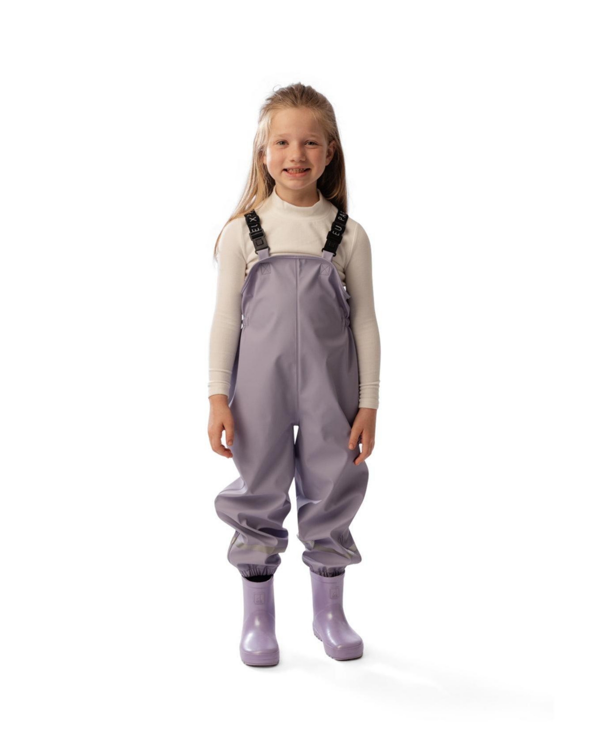 Click here for Deux par Deux Big Girls 6-14 Rain Overalls - Mauve prices