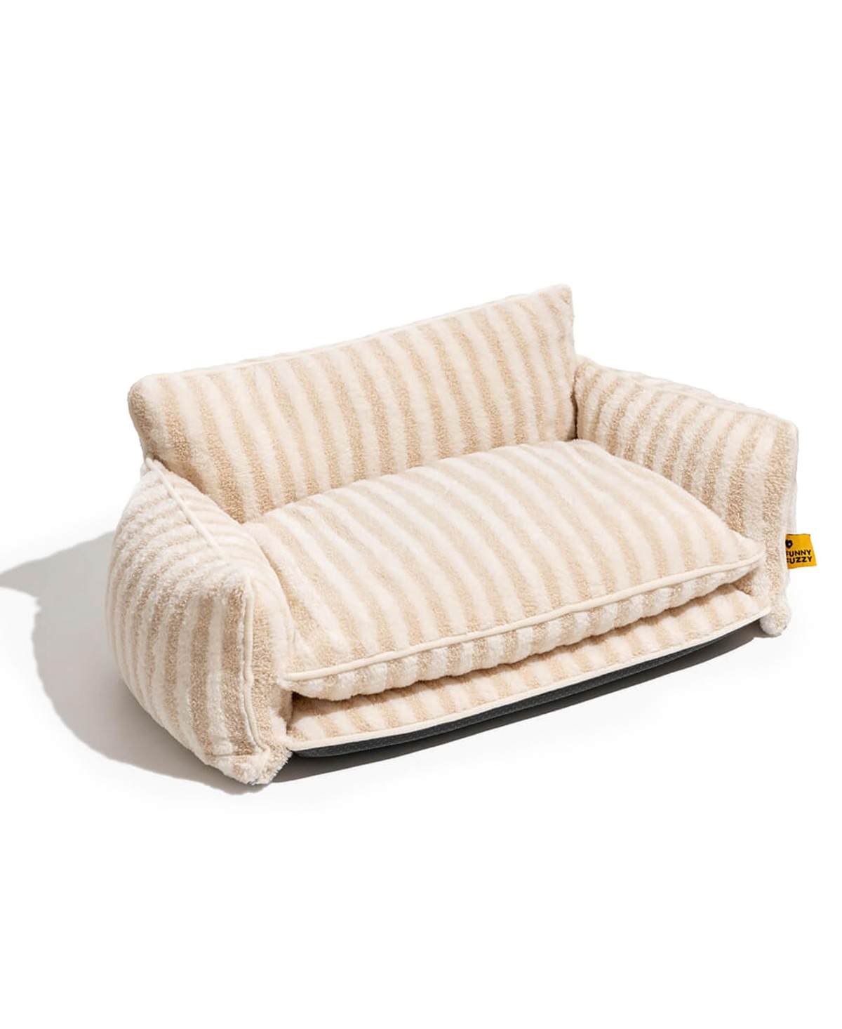Click here for FunnyFuzzy Striped Faux Lambswool Double Layer Pet... prices
