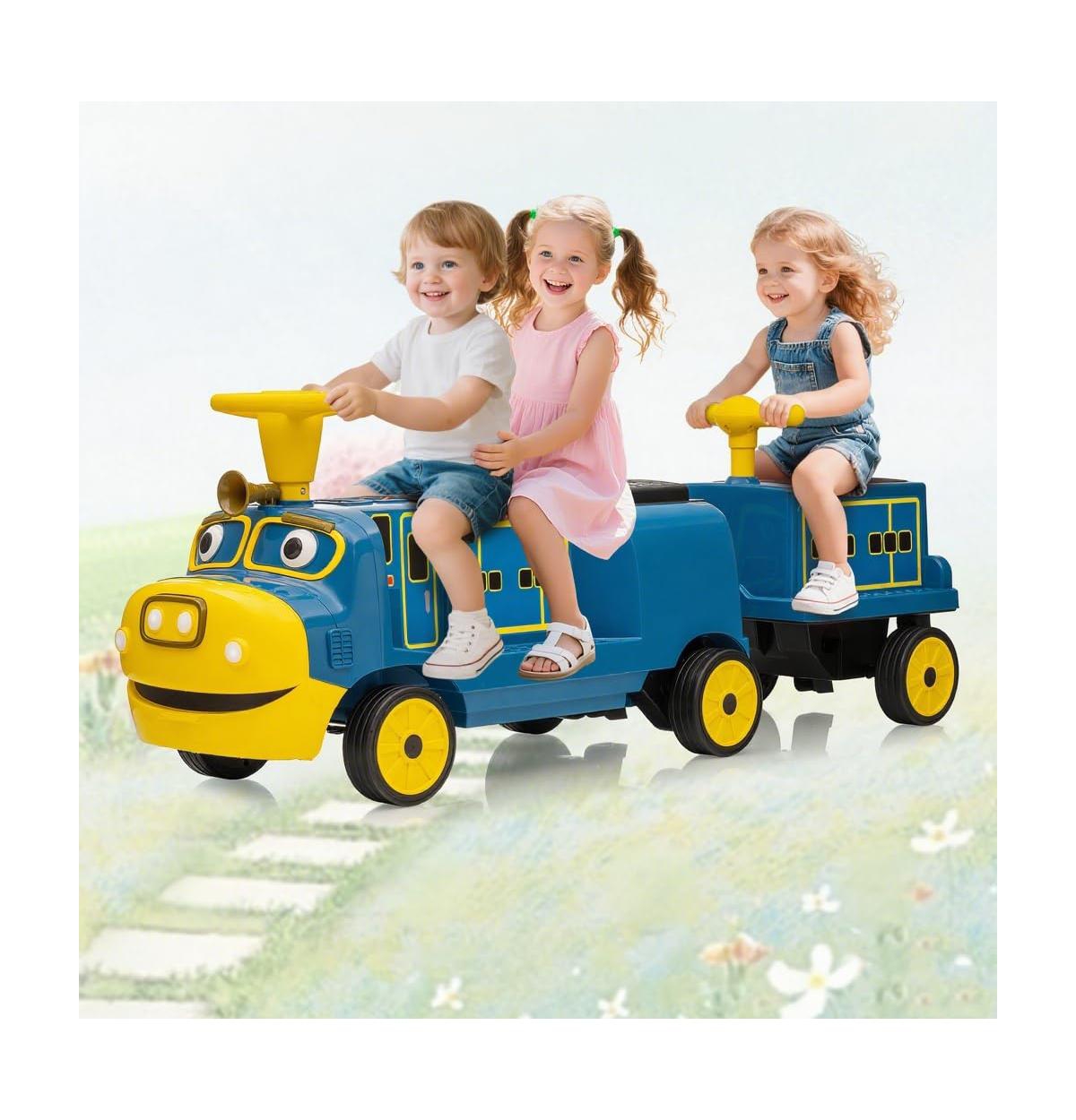 Click here for homfan 12V 2-Seater Electric Ride-On Train  Trackl... prices
