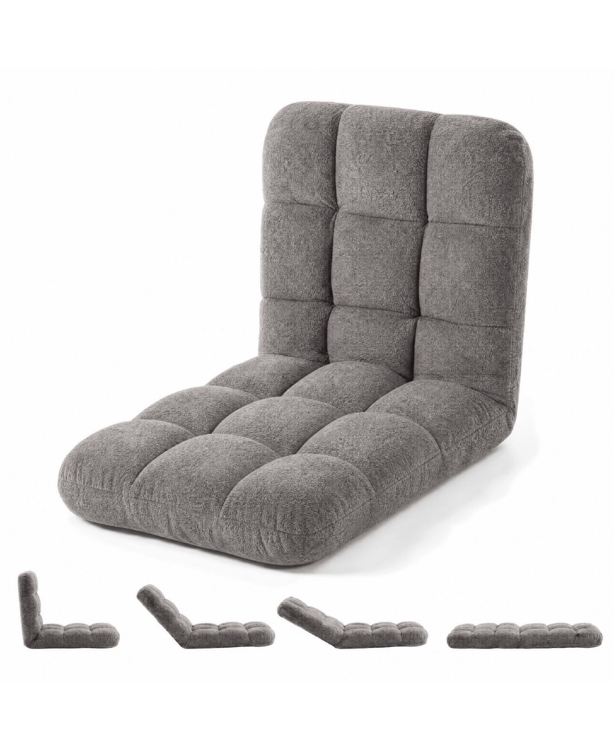 Click here for gaomon Folding Floor Chair with Back Support 5 Adj... prices