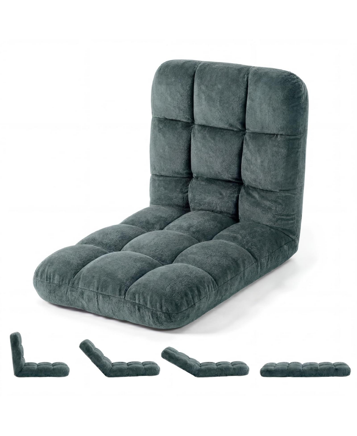 Click here for gaomon Folding Floor Chair with Back Support 5 Adj... prices