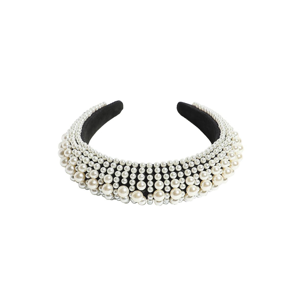 Click here for Sohi Womens Cluster Hairband - White prices
